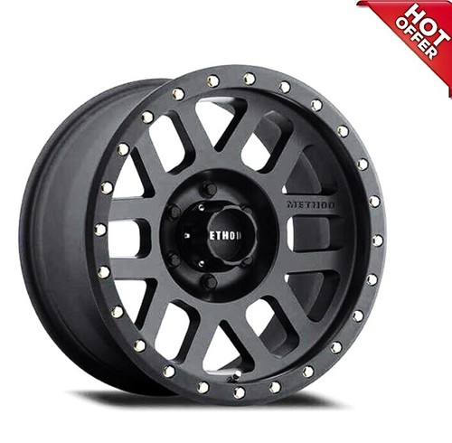 4ea 17X8.5 NEW Method Wheels MR309 Grid Matte Black Off Road Rims 17 ...