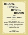 Hanson, Henson, Hinson, Hynson and Allied Family Names: Early Records ...
