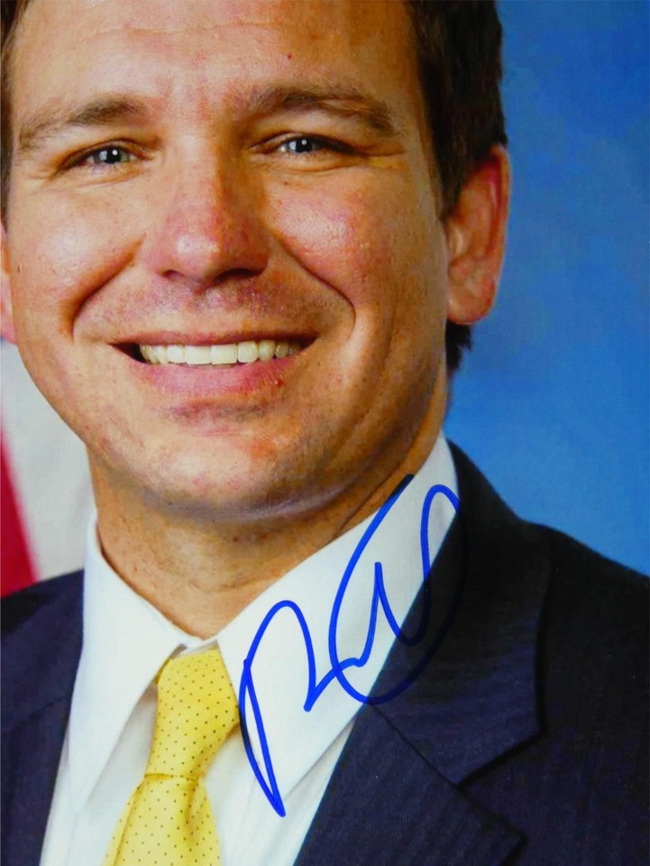 Ron DeSantis Signed 8x10 Photo Autographed Governor 2024 Presidential ...