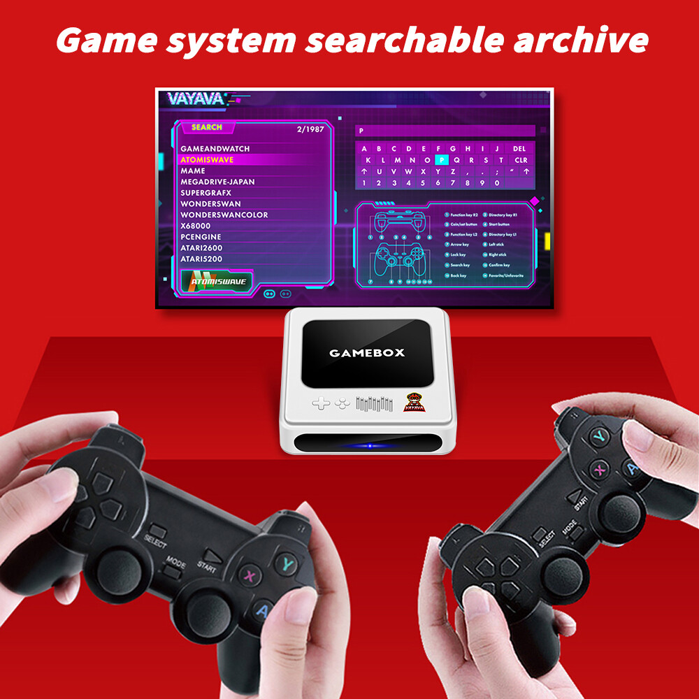 128G 30000 Games Video Game Console 4K HD TV Game Box Dual Wireless ...