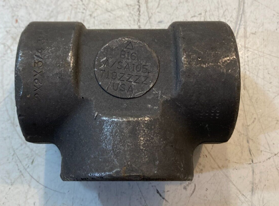 REDUCING TEE 2" x 3/4" Class 3000 /3M Socket Weld FORGED STEEL Pipe ...
