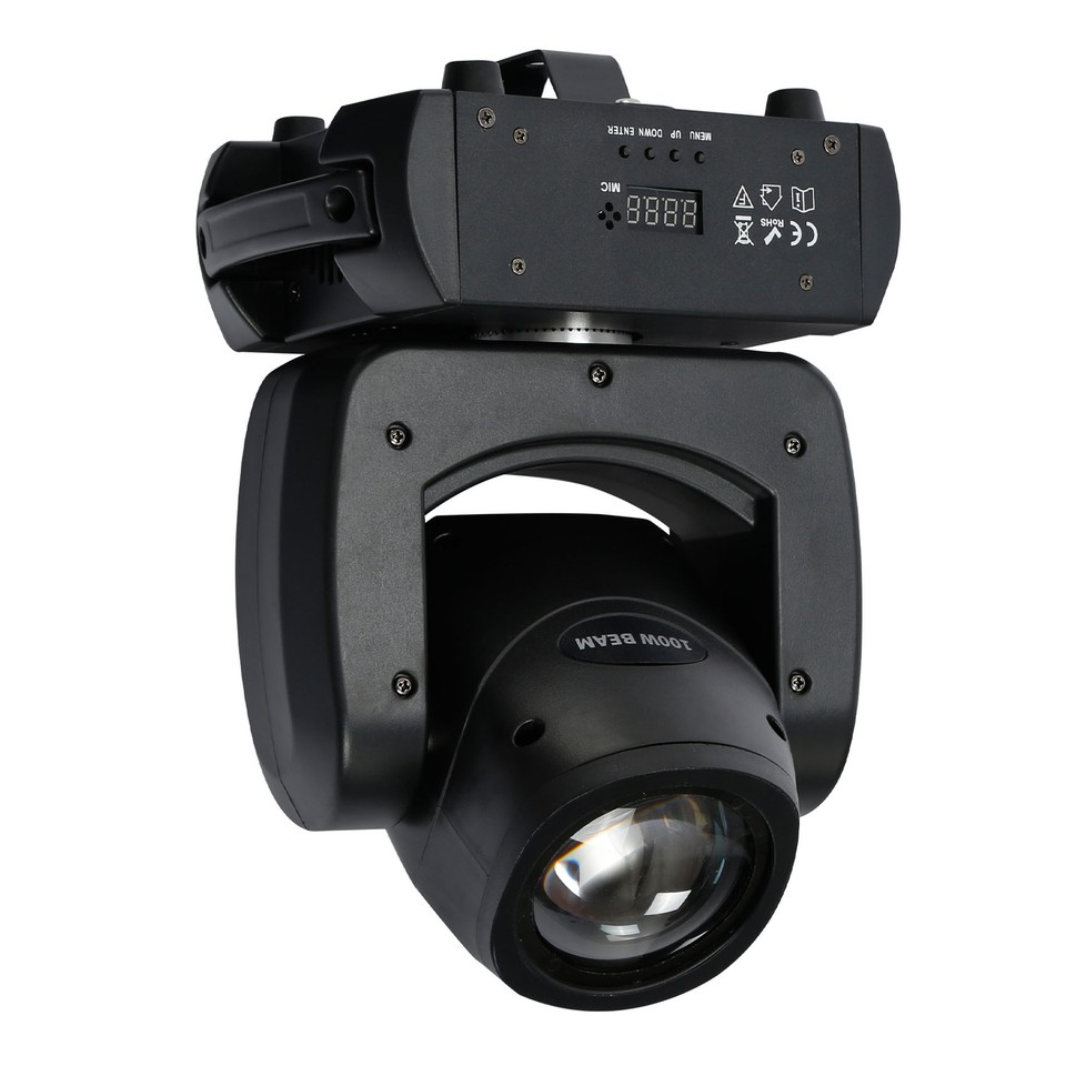 150W 8 Facet Prism Gobo Moving Head Light Beam RGBW LED DMX Stage DJ ...