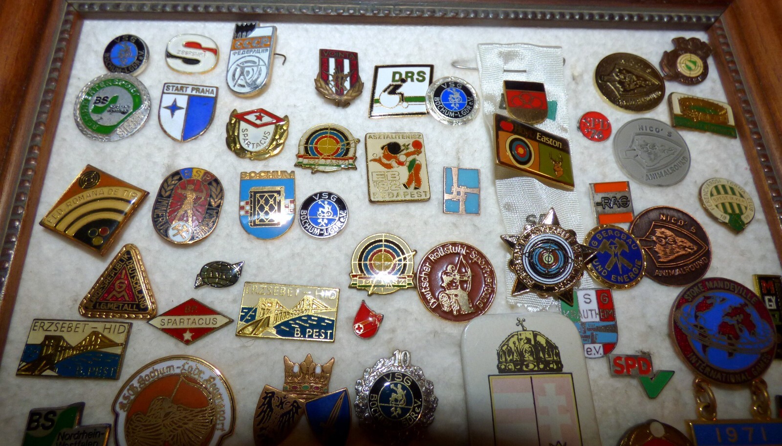 Sport 350x Anstecknadel Pin Konvolut Bogensport Politik BRD DDR USA ...