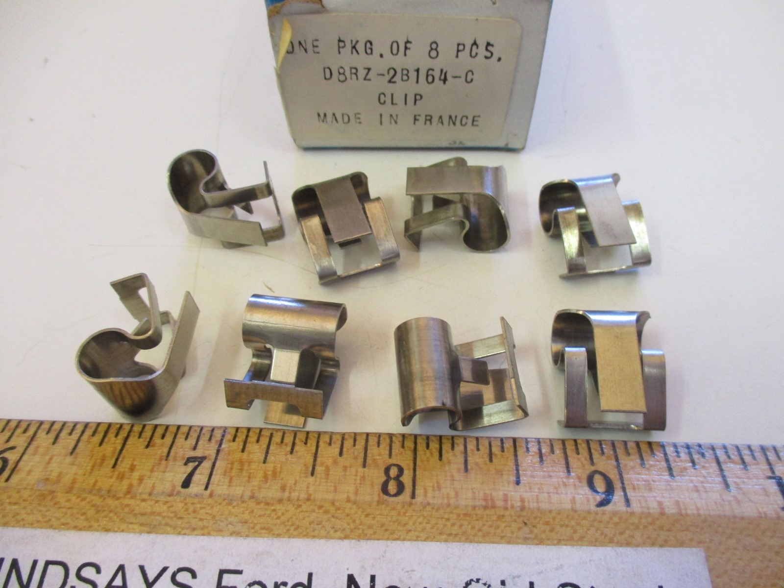 8 PCS IN 1 FORD BOX 1978/1980 FIESTA BRAKE ANTI RATTLE "CLIPS" NOS FREE ...