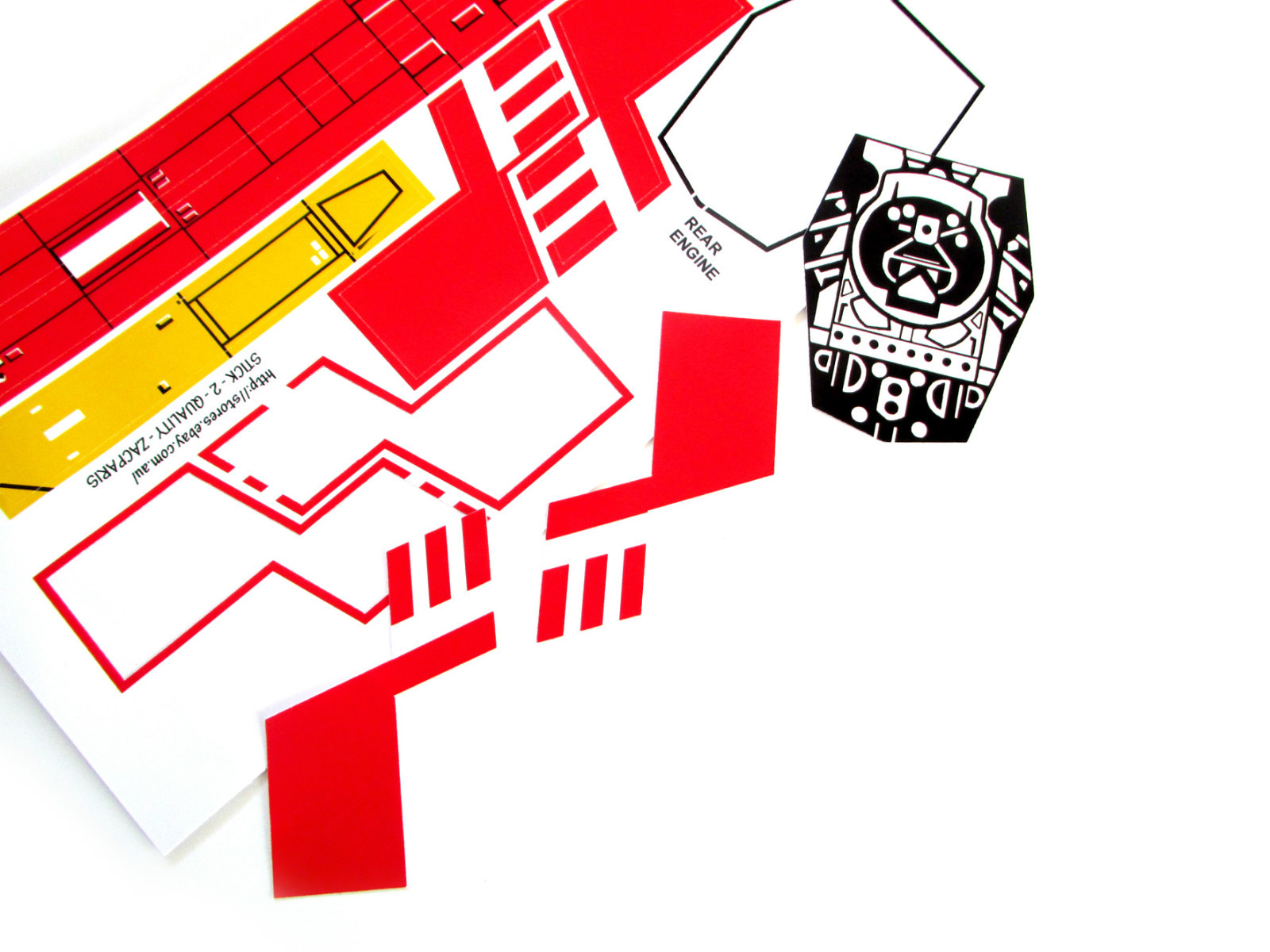 REPLACEMENT STICKERS for STAR WARS VINTAGE XWING 1978-82 X-WING FIGHTER ...