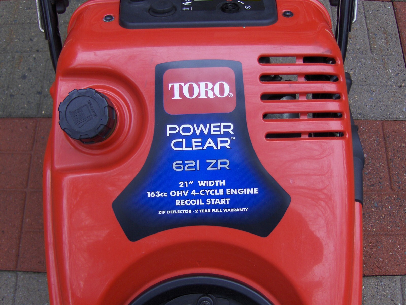 TORO SNOW BLOWER 621 ZR POWER CLEAR SNOW BLOWER 621 ZR TORO SNOW BLOWER ...