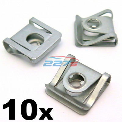 10x Spire Clips / Speed Nuts for Engine Undertray & Access Panels- Fits ...