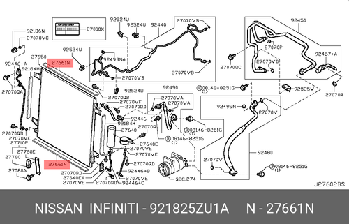 Genuine OE Seal Condenser 921825ZU1A , 92182-5ZU1A | eBay.de