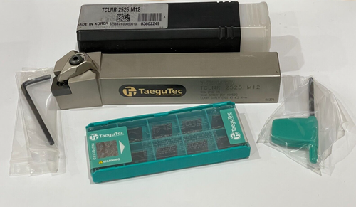 10pcs CNMG 120408 PC TT8125B + 1pc TCLNR 2525 M12 TaeguTec TURNING ...