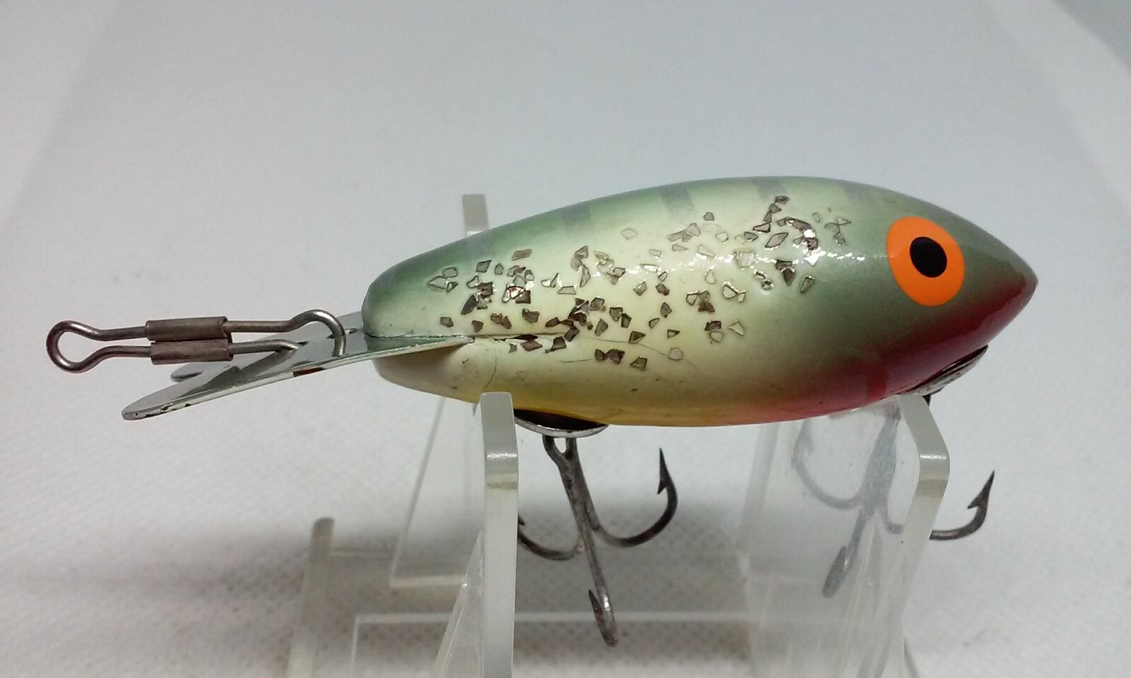 Vintage Bomber Midget 300 Series Silver Flash/Silver 2 3/4" Wood ...
