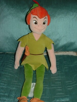 DISNEY STORE LARGE 21" PETER PAN PLUSH SOFT DOLL TOY (C) | eBay