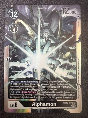 Digimon Card Game Alphamon BT13-075 SR NM | eBay