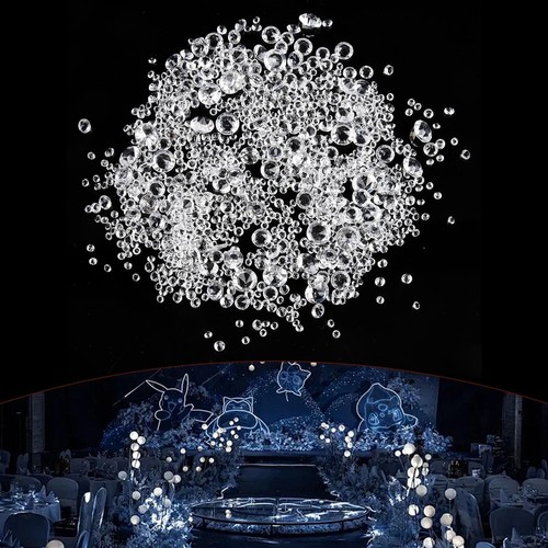 1000*Wedding Table Scatter Crystals Transparent Acrylic Diamonds ...