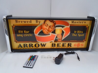 Arrow Beer Old Logo LED Display lighted sign lightbox Wall hanging ...