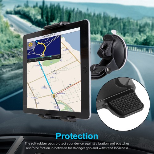 360° Car Mount Desktop Windshield Holder For 4-12” Phone iPad Tablet ...