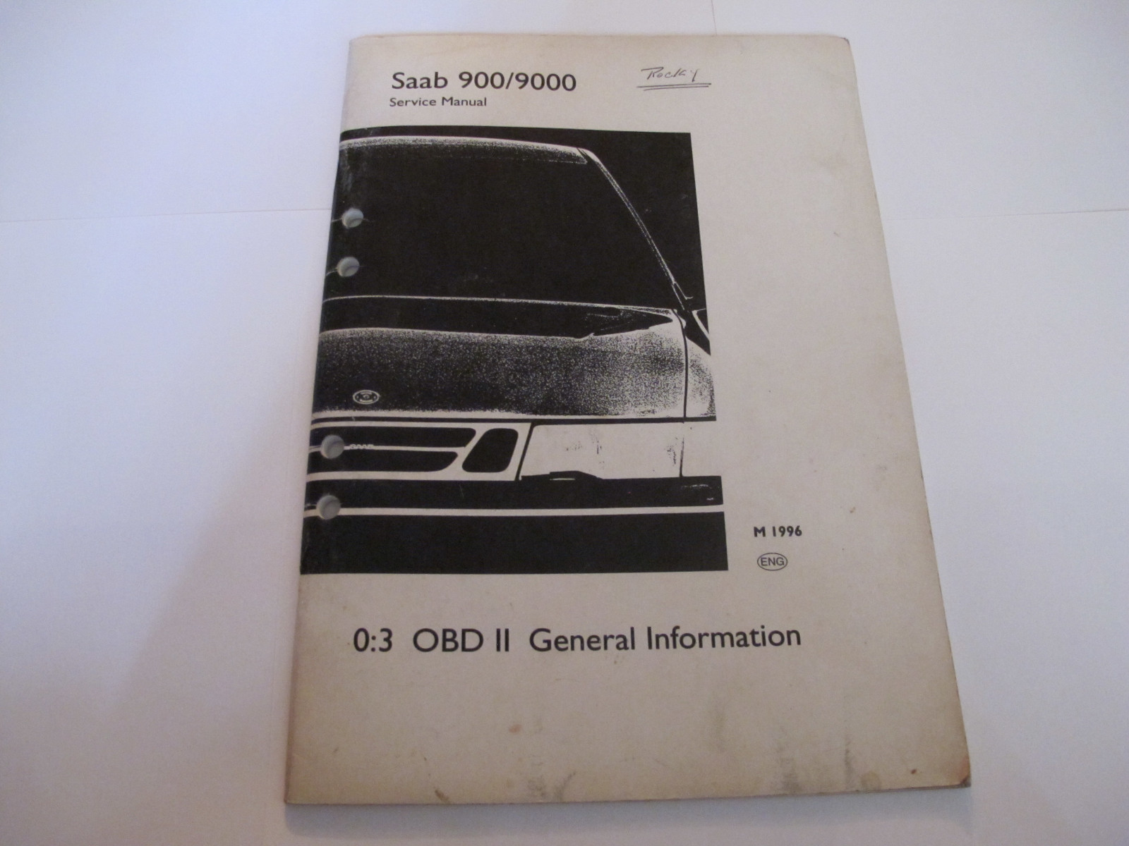 Saab 900 / 9000, 0:3 OBD II / General Information Service Manual | eBay