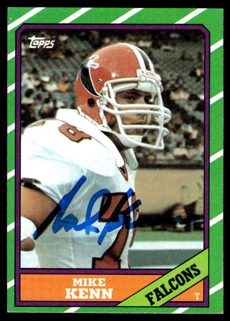 Mike Kenn Signed ATLANTA FALCONS Card 1986 Topps | eBay.de