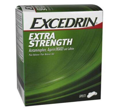 Excedrin Extra Strength Caplets 25 Packets of 2 (25/2's) Display Box ...
