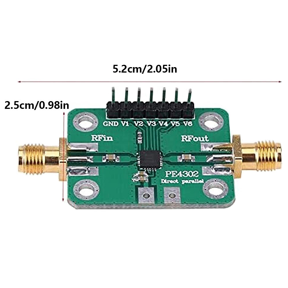 PE4302 Numerical Control RF Attenuator Module Parallel/Serial Mode 1MHz ...