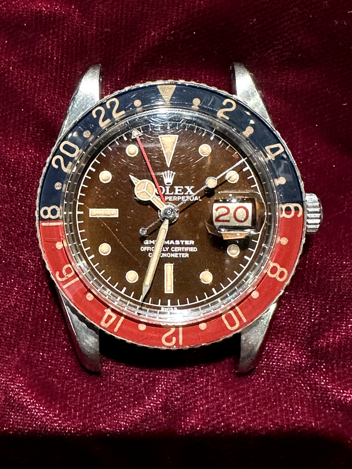 Rare Orig 1959 Rolex Ref 6542 Steel GMT Master Watch Tropical Dial ...