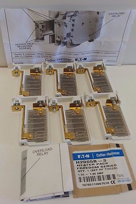 LOT 6 NEW OLD STOCK! CUTLER-HAMMER OVERLOAD THERMAL HEATING ELEMENTS ...
