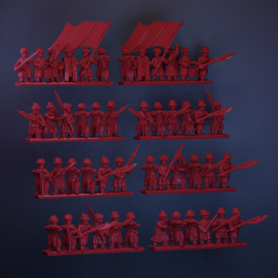 Kislev Red Guard - 10mm Detailed Miniatures oldhammer warmaster kings ...