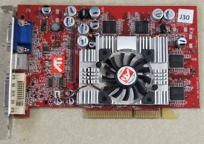 ATI Radeon 9600 XT 128Mb VGA TV DVI AGP Retro Gaming Video Card #J30 | eBay
