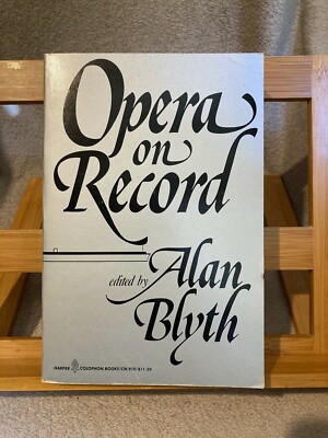 Alan Blyth Opera on Record catalogue éditions Harper Colophon Book 1982 ...