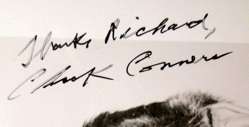 CHUCK CONNERS: (HAND SIGN AUTOGRAPH PHOTO) CLASSIC ACTOR | eBay