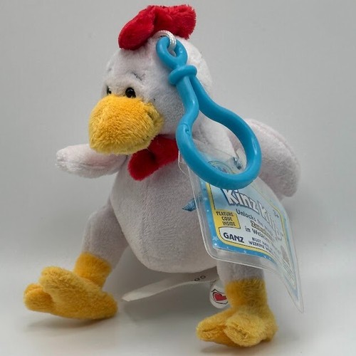 🐔 Webkinz Kinz Klip Chicken WE741 - Cute and Cuddly Clip-On Plush ...