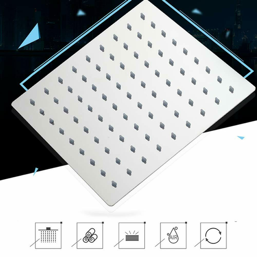 Large Square Shower Head Bath Shower Head Waterfall Chrome Rainfall ...