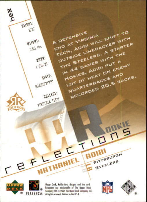 2004 Reflections #234 Nathaniel Adibi RC /1150 - NM-MT | eBay