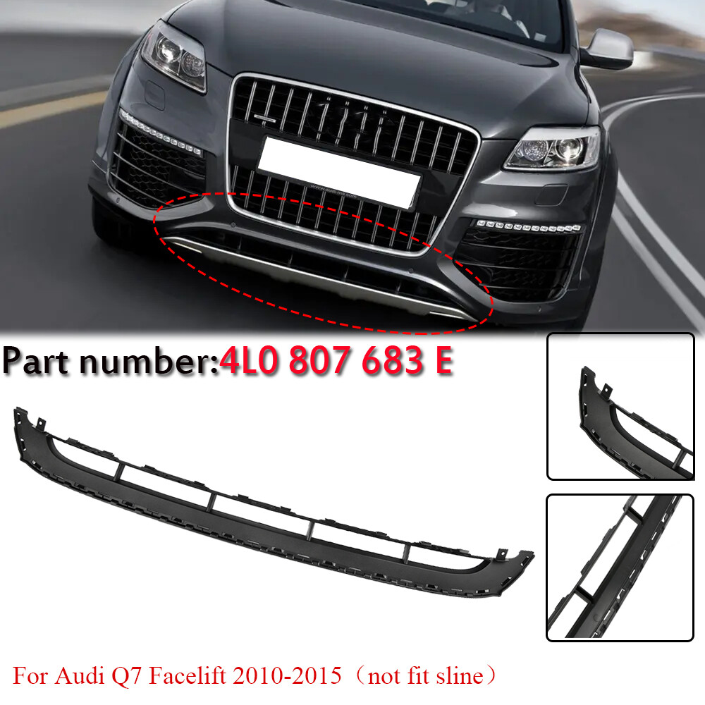 Front Grille Bumper Lower Center Cover Cap For Audi Q7 Facelift 10-15 ...