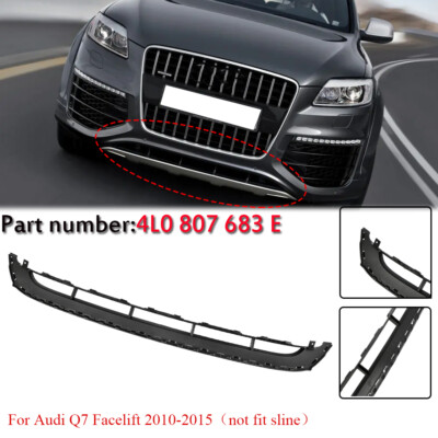 Front Grille Bumper Lower Center Cover Cap For Audi Q7 Facelift 10-15 ...