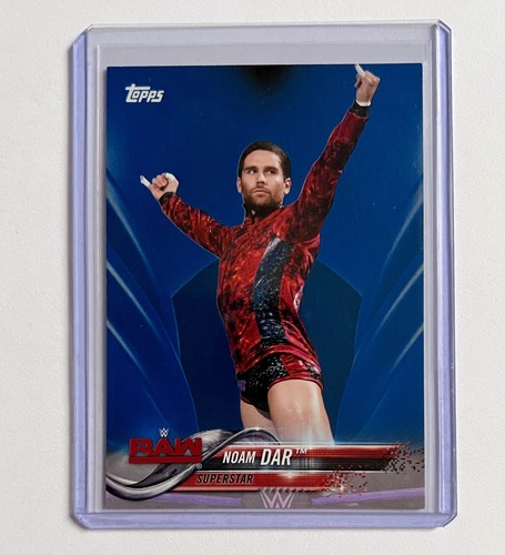 Noam Dar 2018 Topps WWE Card #70 Blue Parallel Serial Numbered /99 ...