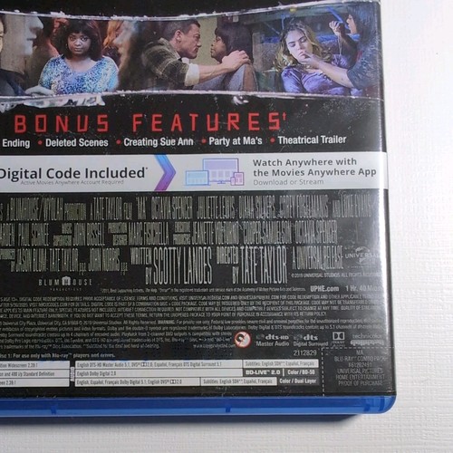 Ma (Blu-ray+DVD Combo 2019) Horror, Thriller R 99 min Octavia Spencer ...