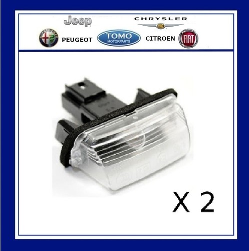 Pair of Rear Number Plate Light Lamp Fit for Citroen C3 C4 C5 Picasso ...