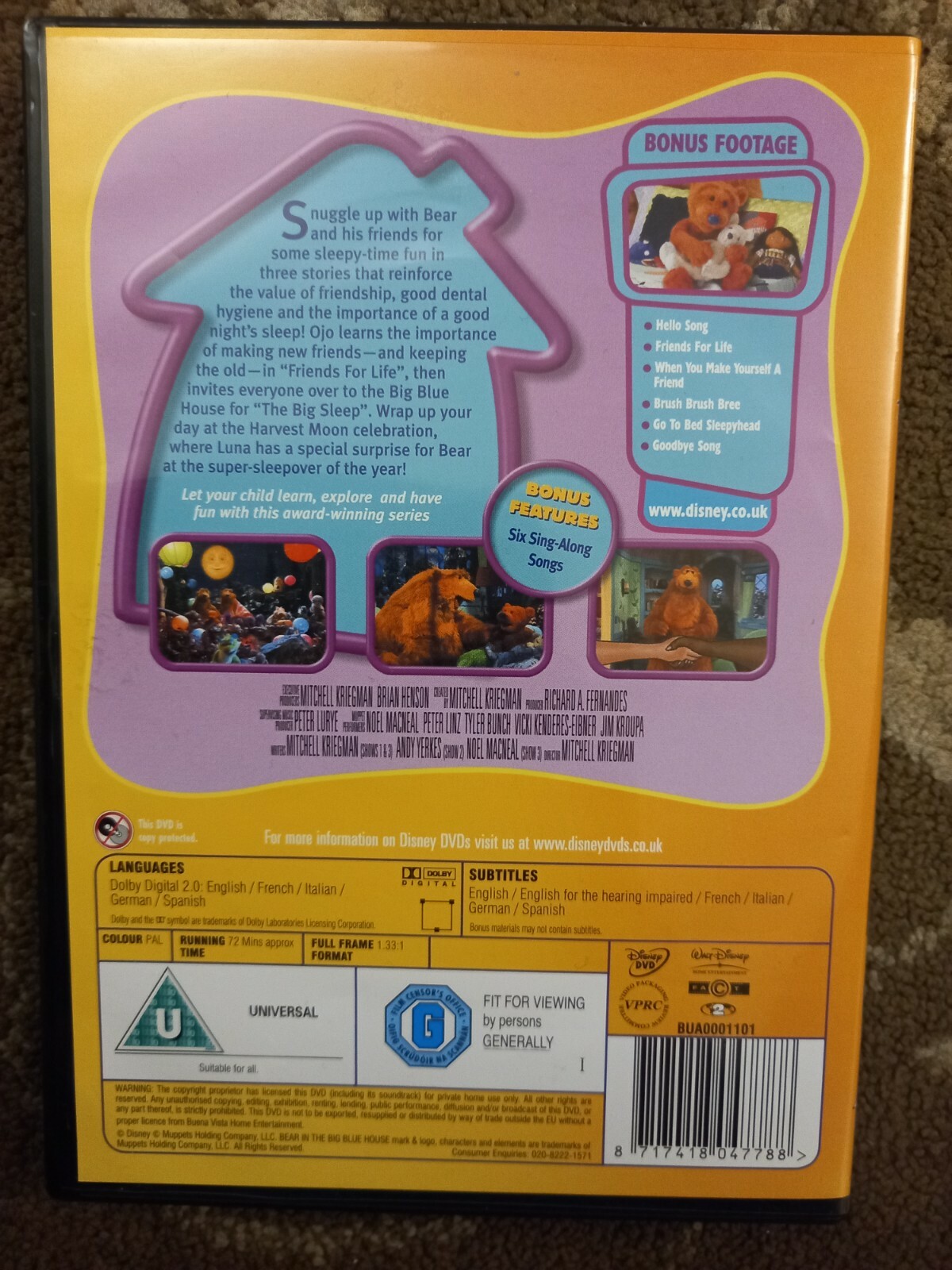 DISNEYS BEAR IN THE BIG BLUE HOUSE SLEEPY | Grelly USA