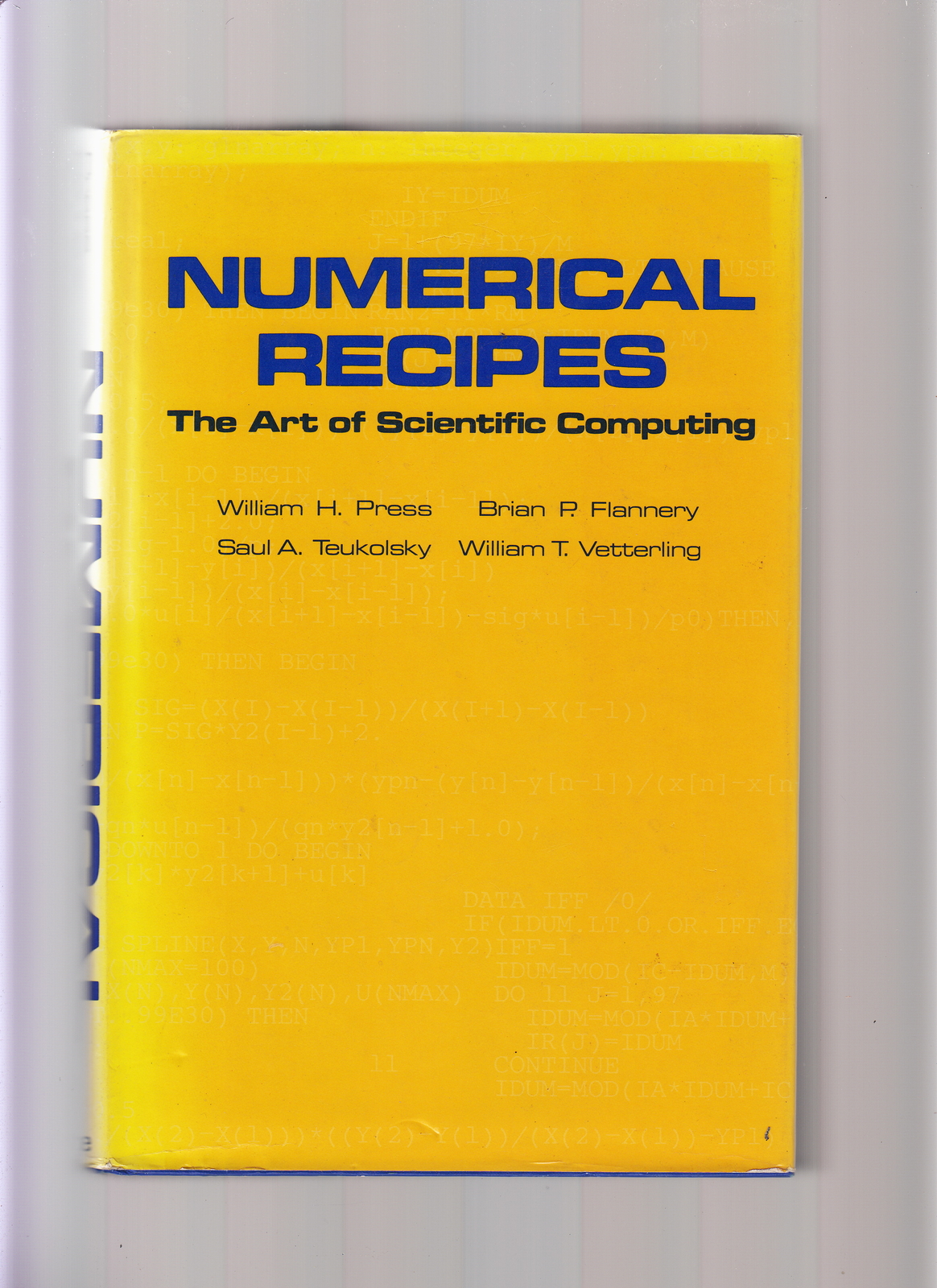 NUMERICAL RECIPES-ART OF SCIENTIFIC COMPUTING-1ST-HB/J ALGORITHM ...