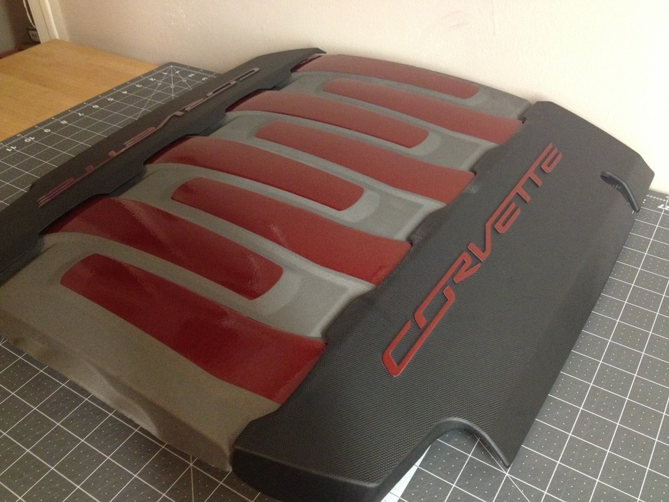 FITS Chevy Corvette StingRay C7 Engine Cover Decal 2014 2015 2016 2017 ...