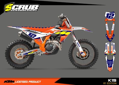 KTM Graphic SX SXf 2023 2024 125 250 300 350 450 Decals XC XCf SCRUB | eBay