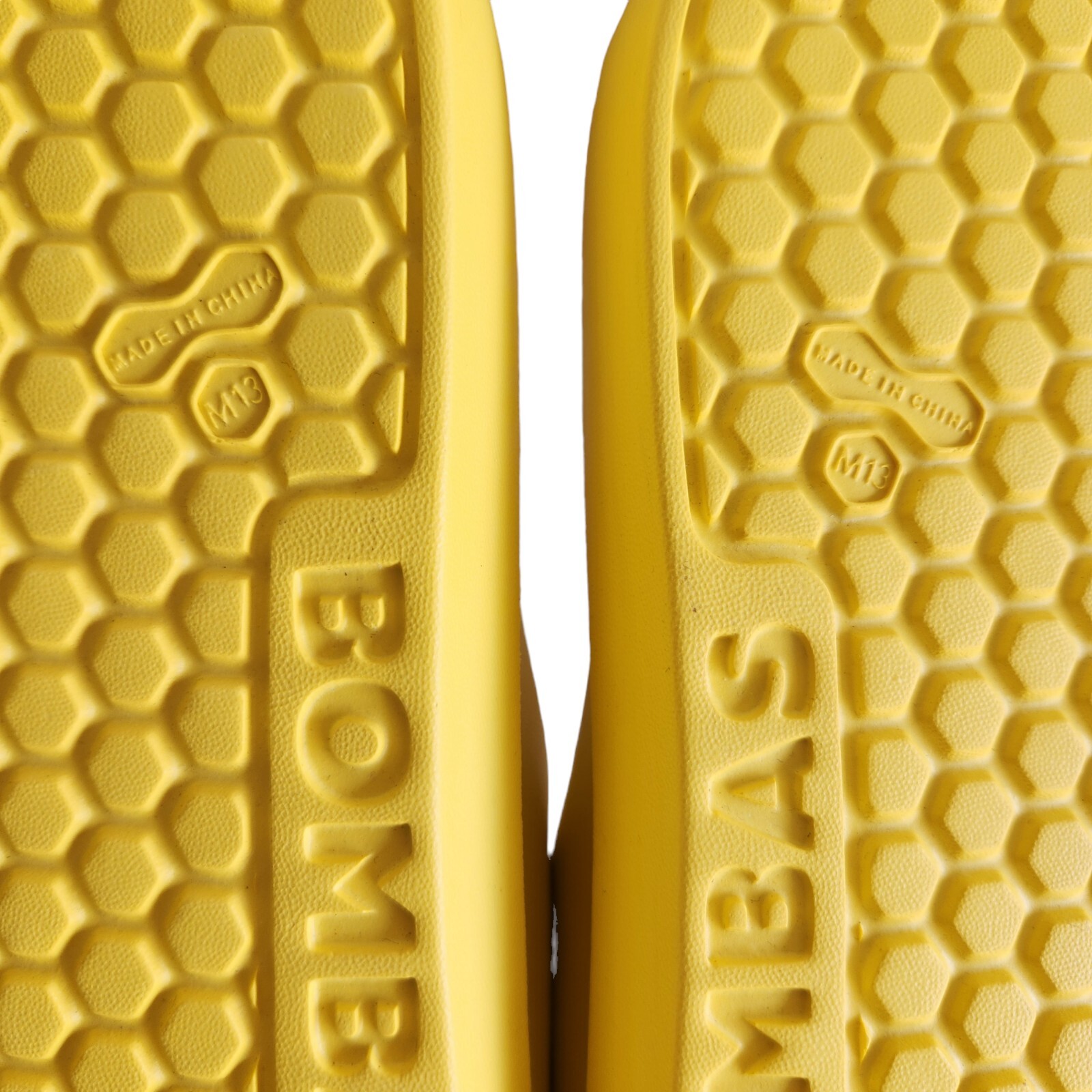 NEW BOMBAS Friday EVA Slides Mens Size 13 Sun Beam Yellow Light Cushy ...