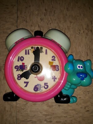 RARE VINTAGE BLUES CLUES TICKETY CLOCK EDUCATIONAL TIME TALKING WORKS ...