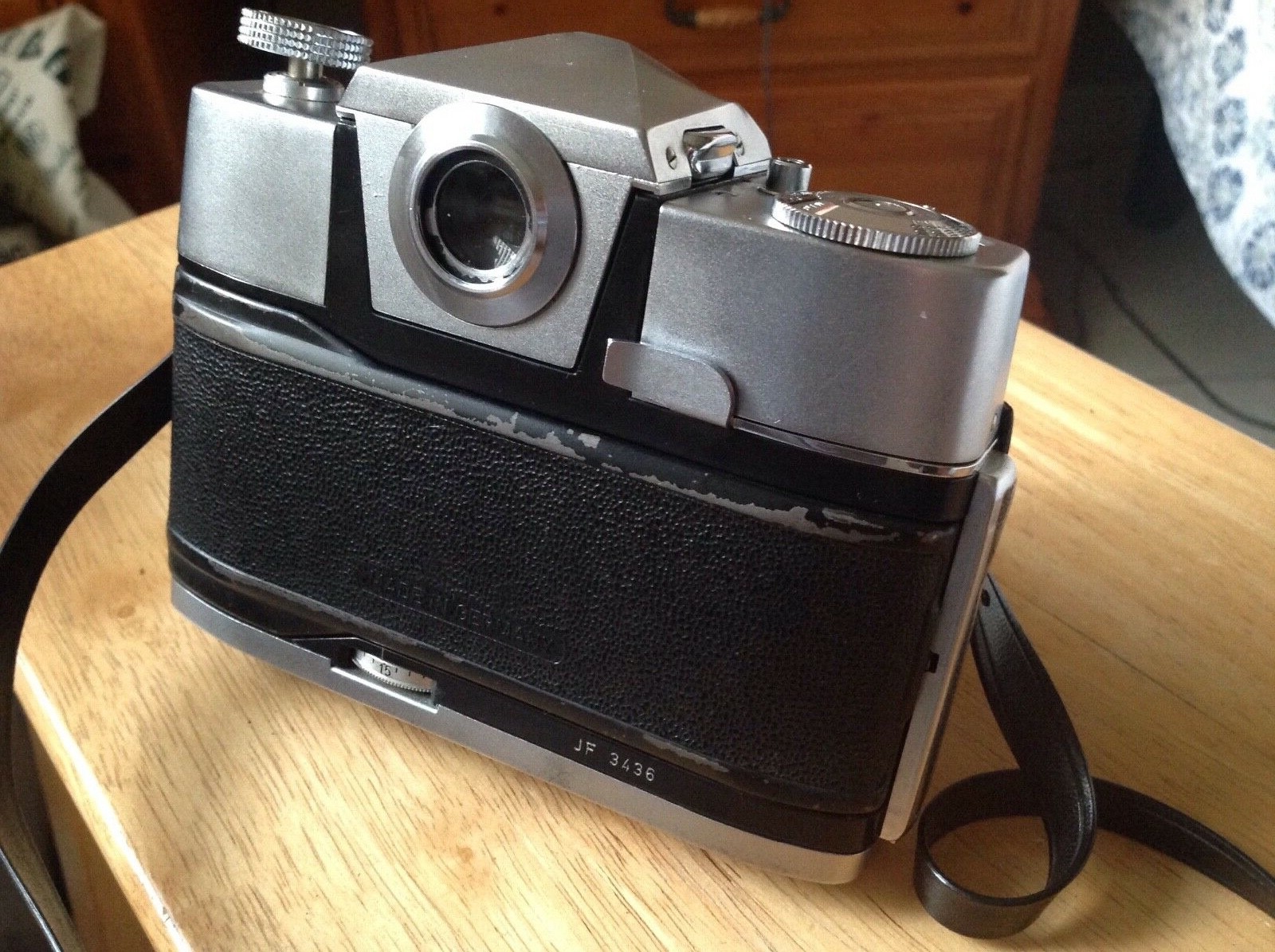 Agfa Agfaflex SLR 35mm Film Camera W/ Apotar F2.8 50mm Lens Germany ...
