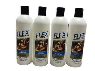 Lot of 4 FLEX Daily Volumizing Herbal Extracts Shampoo 20 FL OZ FULL ...
