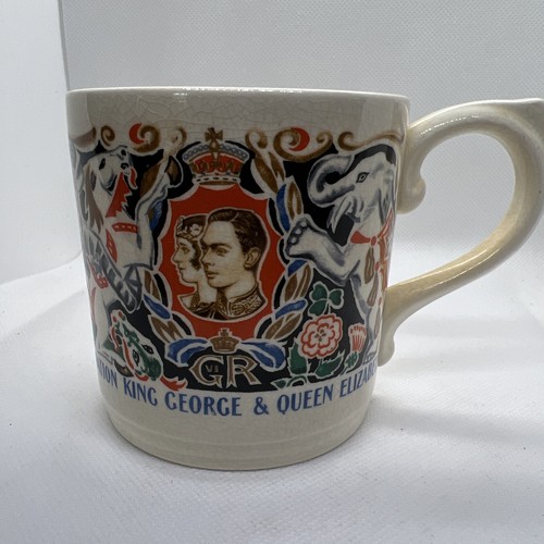 Coronation mug - King GEORGE & Queen ELIZABETH Dame Laura Knight. 1937 ...