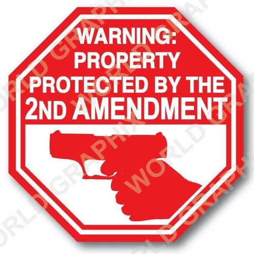 Red Protected by Sticker Decal 2nd Amendment Concealed Carry | eBay