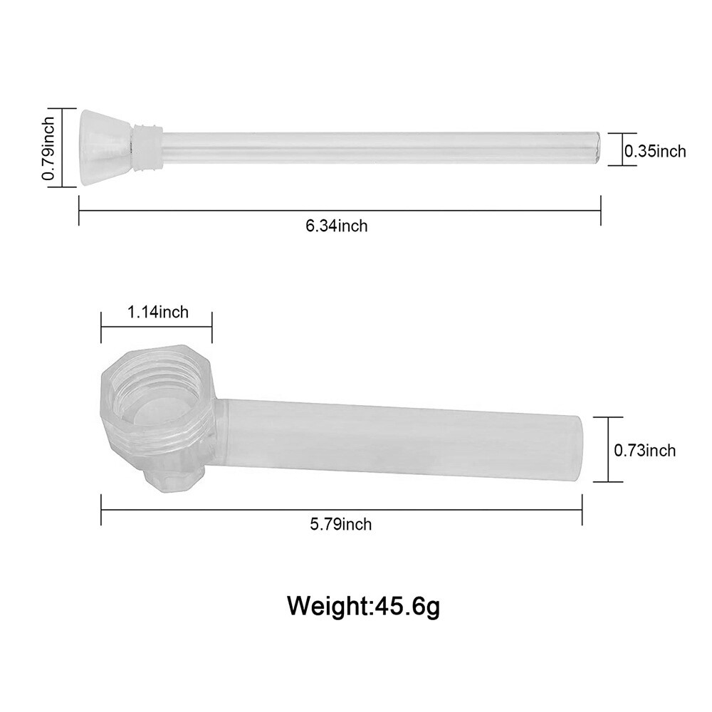 2PC Bottle Converter Portable Pipe Toppuff Screw-On Water Pipe Reusable ...