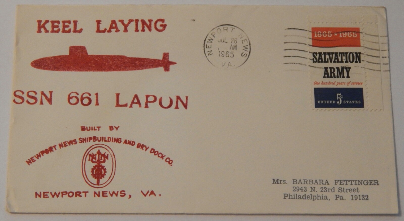 USS Lapon (SSN 661) keel laying July 28 1965 Newport News Virginia | eBay