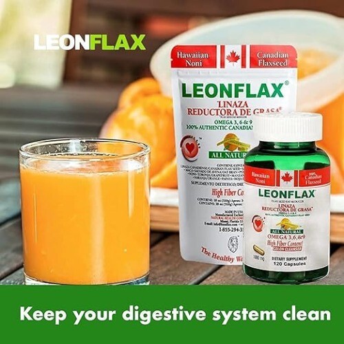 Leonflax, 100% Authentic Canadian Flax Seed, All-natural, High Fiber ...